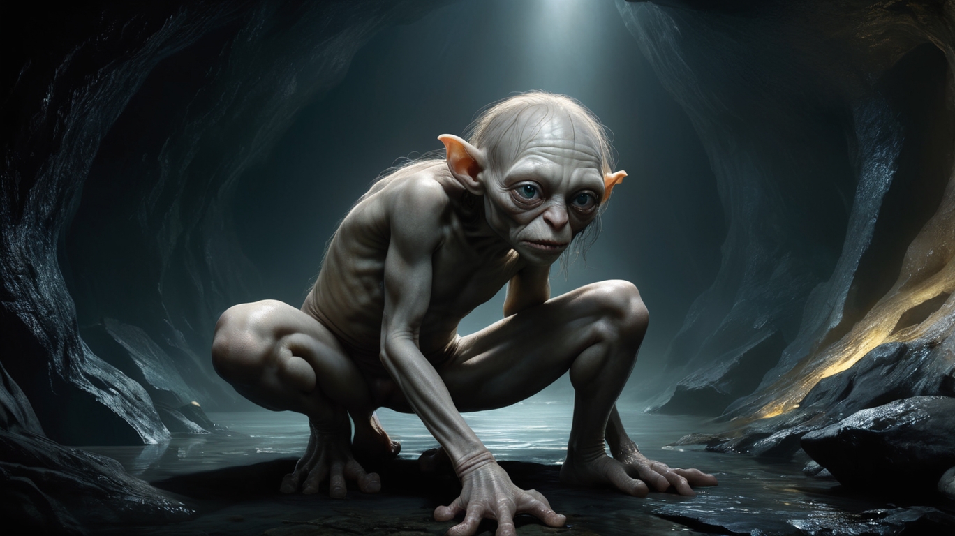 gollum cartoon lord of the rings